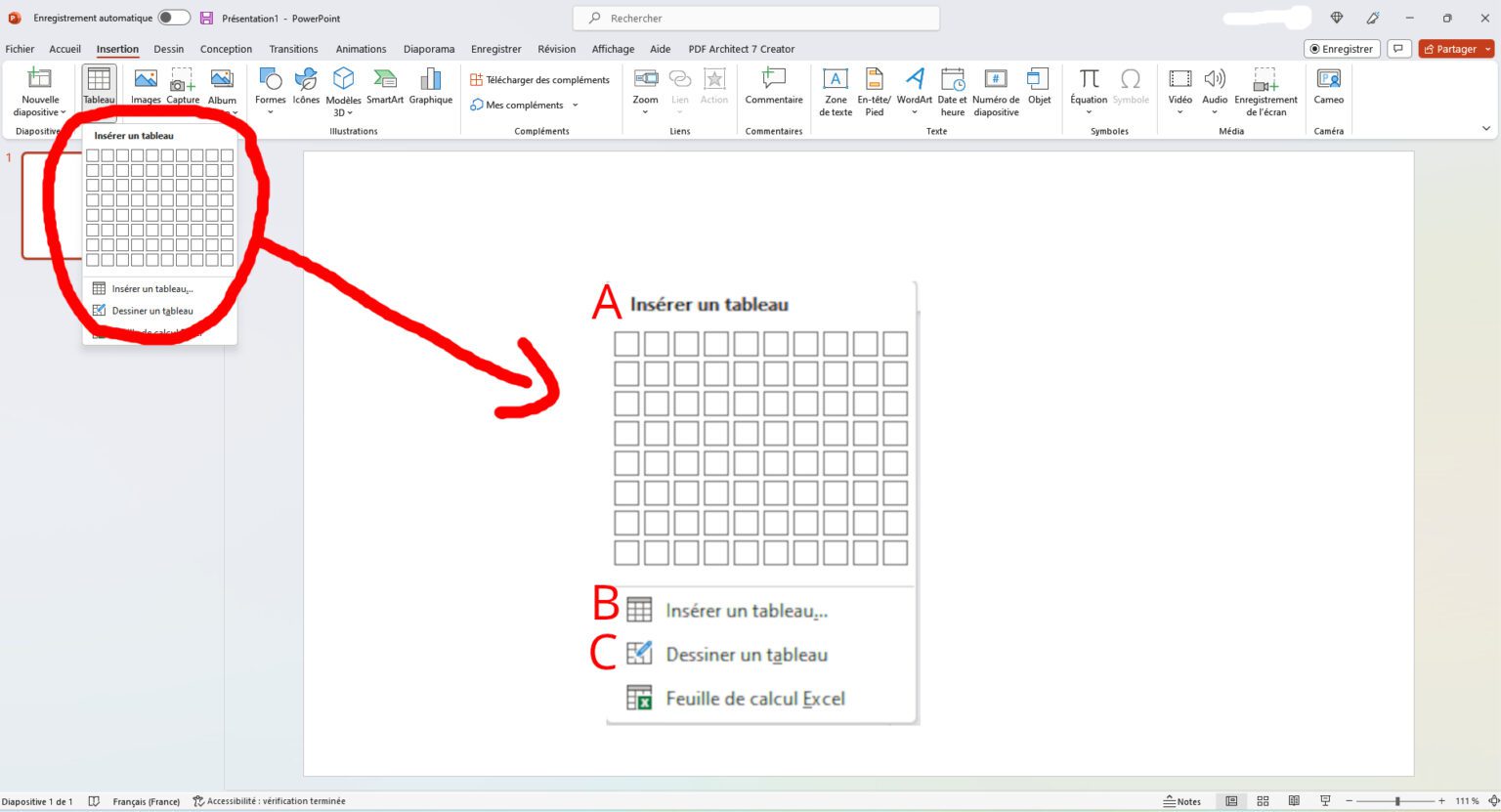 Comment créer un tableau avec Powerpoint ? - Comment on fait