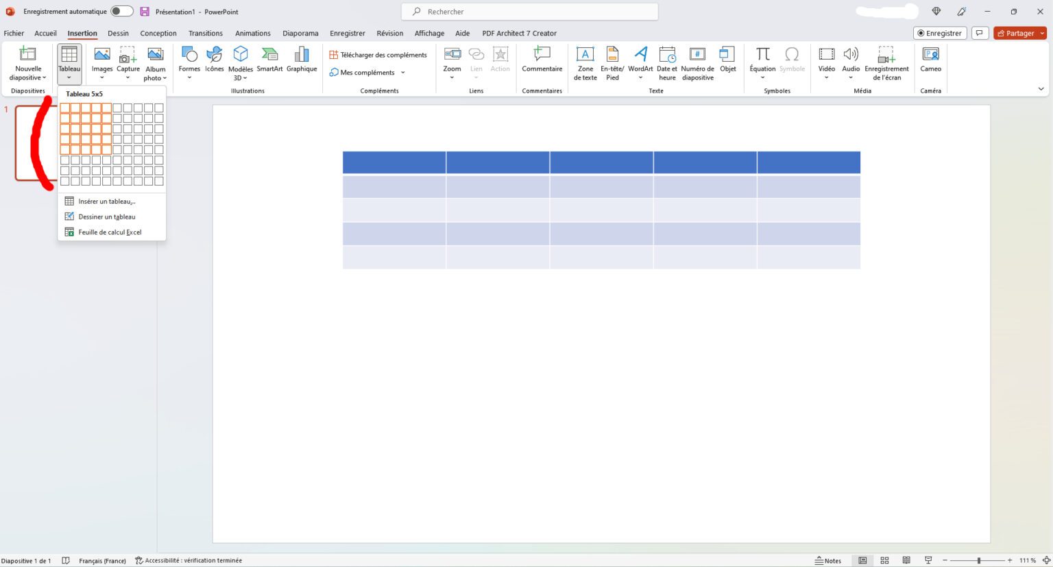 Comment créer un tableau avec Powerpoint ? - Comment on fait