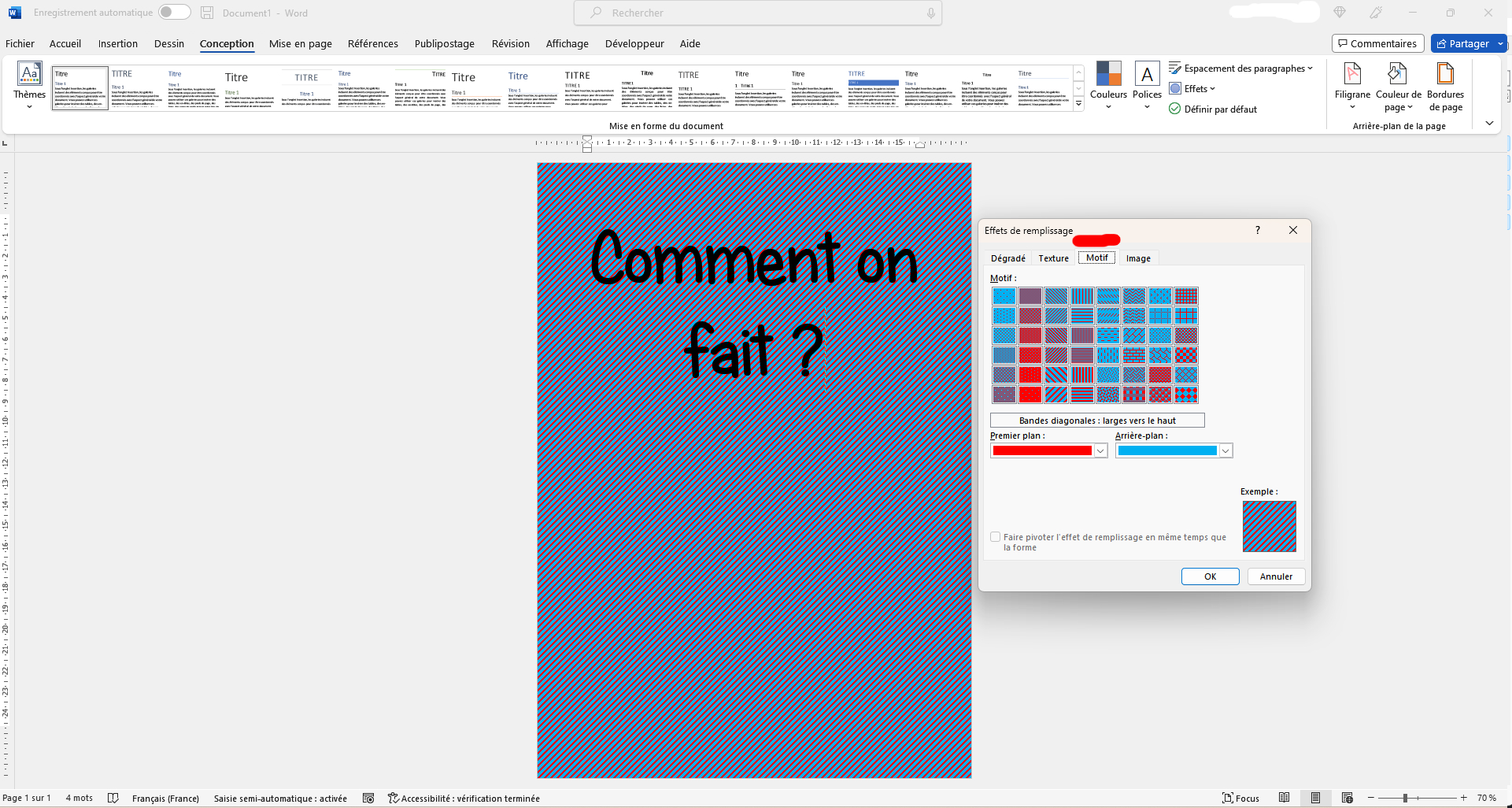 Comment modifier le fond d'un document Word ? - Comment on fait