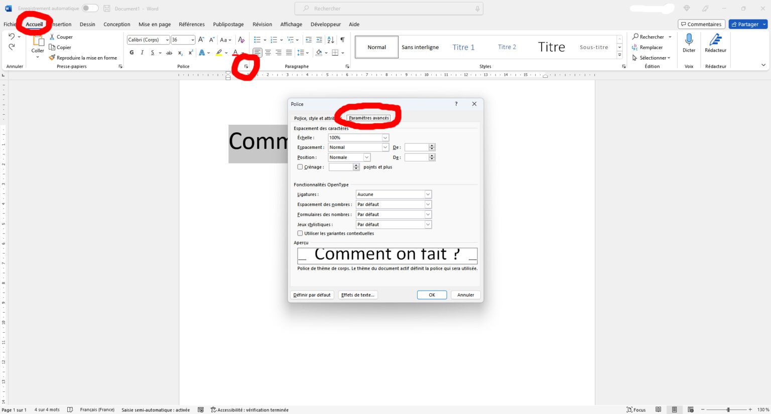 Comment modifier l'espacement entre les lettres avec Word ? - Comment ...