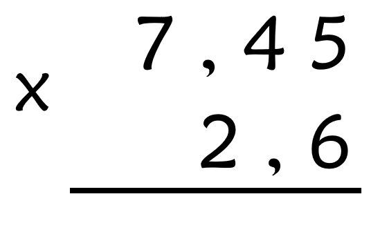 Comment poser une multiplication de nombres décimaux ? - Comment on fait