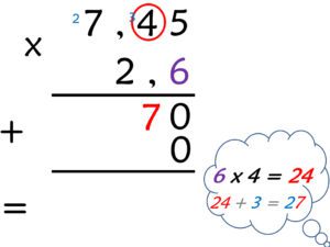 Comment poser une multiplication de nombres décimaux ? - Comment on fait